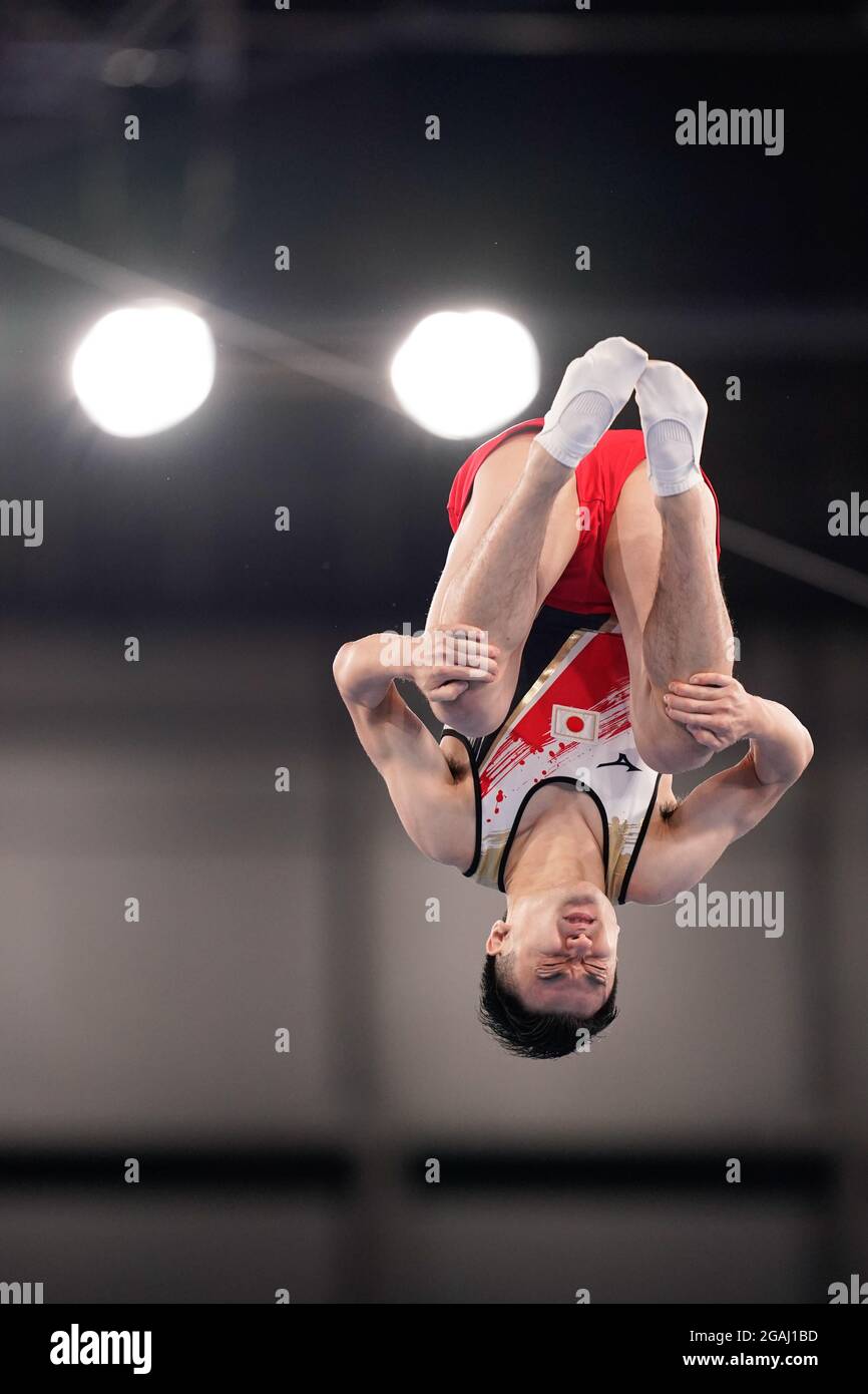 Tokyo, Japan. 31st July, 2021. Daiki Kishi (JPN) Trampoline : Men's Qualification during the ...