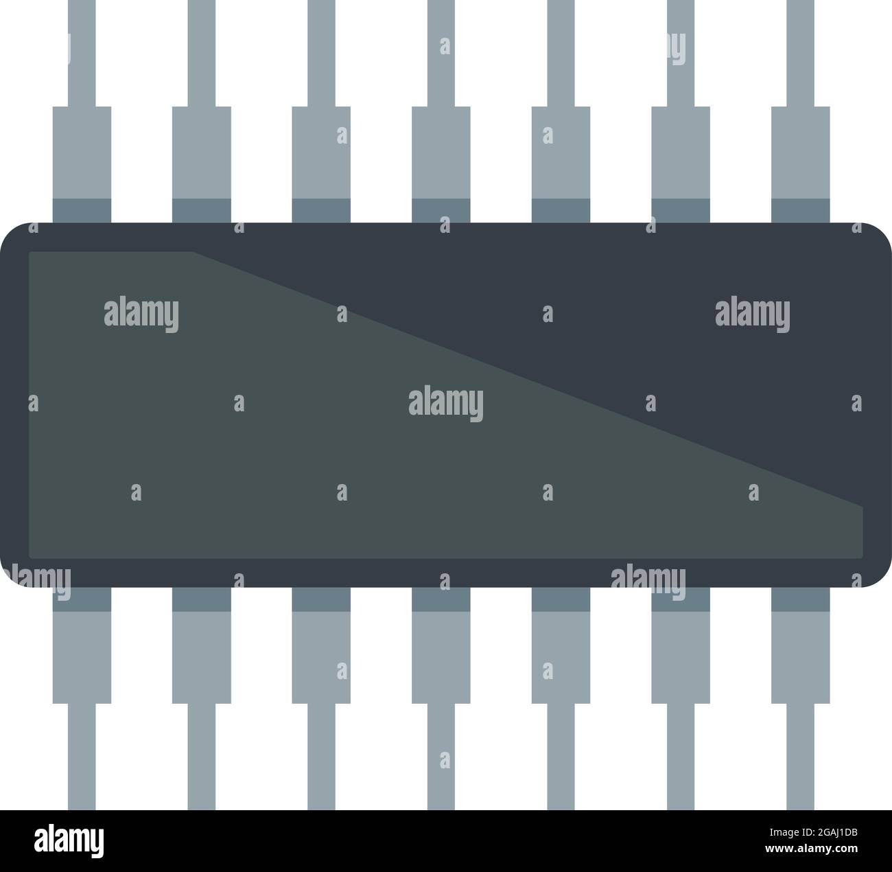 Phone transistor icon. Flat illustration of phone transistor vector ...