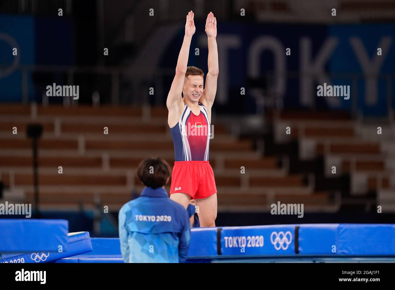 Tokyo, Japan. 31st July, 2021. Ivan Litvinovich (BLR) Trampoline : Men ...