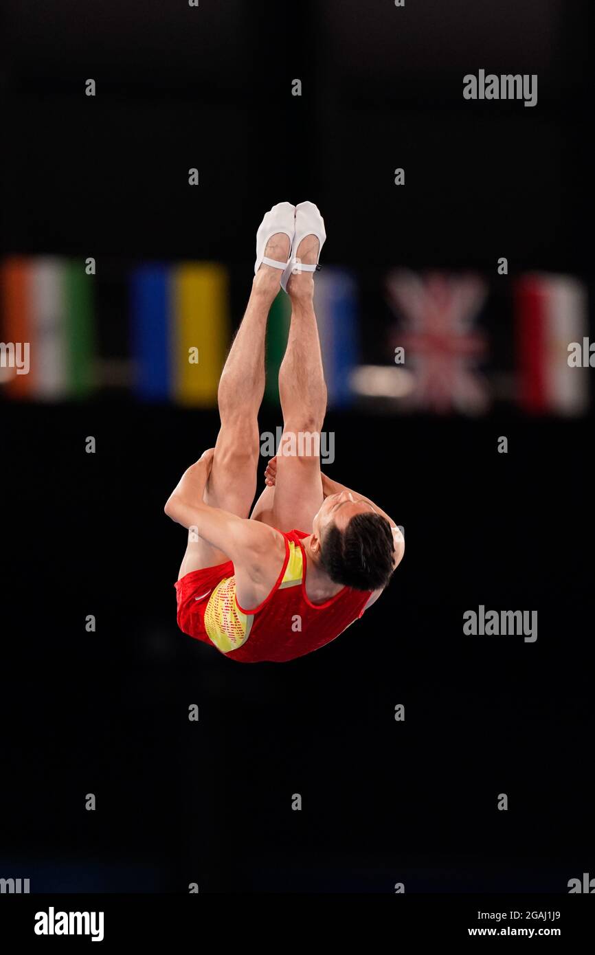 Tokyo, Japan. 31st July, 2021. Dong Dong (CHN) Trampoline : Men's Final ...