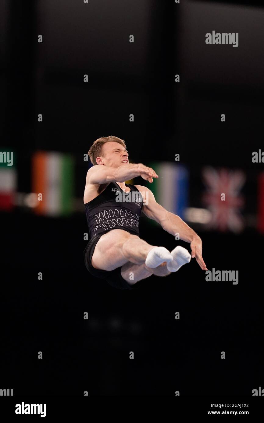 Tokyo, Japan. 31st July, 2021. Dylan Schmidt (NZL) Trampoline : Men's ...