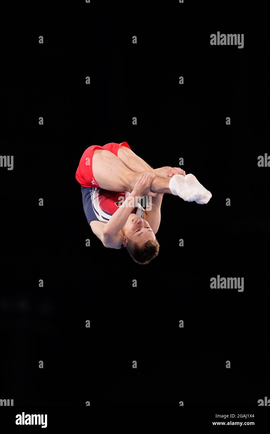 Tokyo, Japan. 31st July, 2021. Ivan Litvinovich (BLR) Trampoline : Men ...