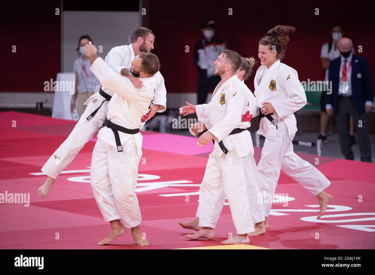 Germany team (GER) bronze medal final Judo-Mixed Team JULY 31, 2021 ...