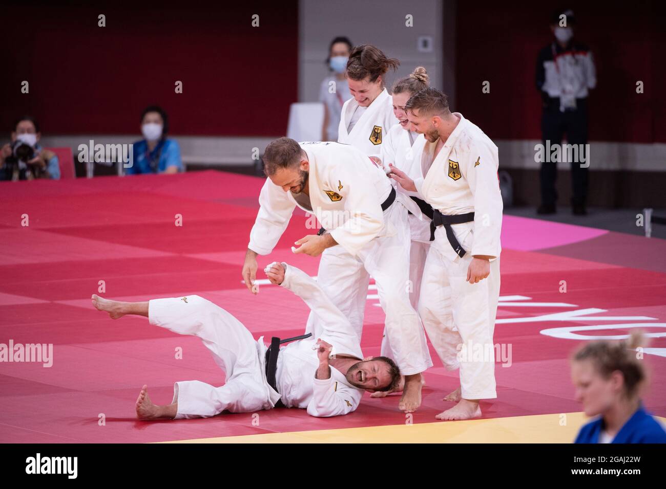 Germany team (GER) bronze medal final Judo-Mixed Team JULY 31, 2021 ...
