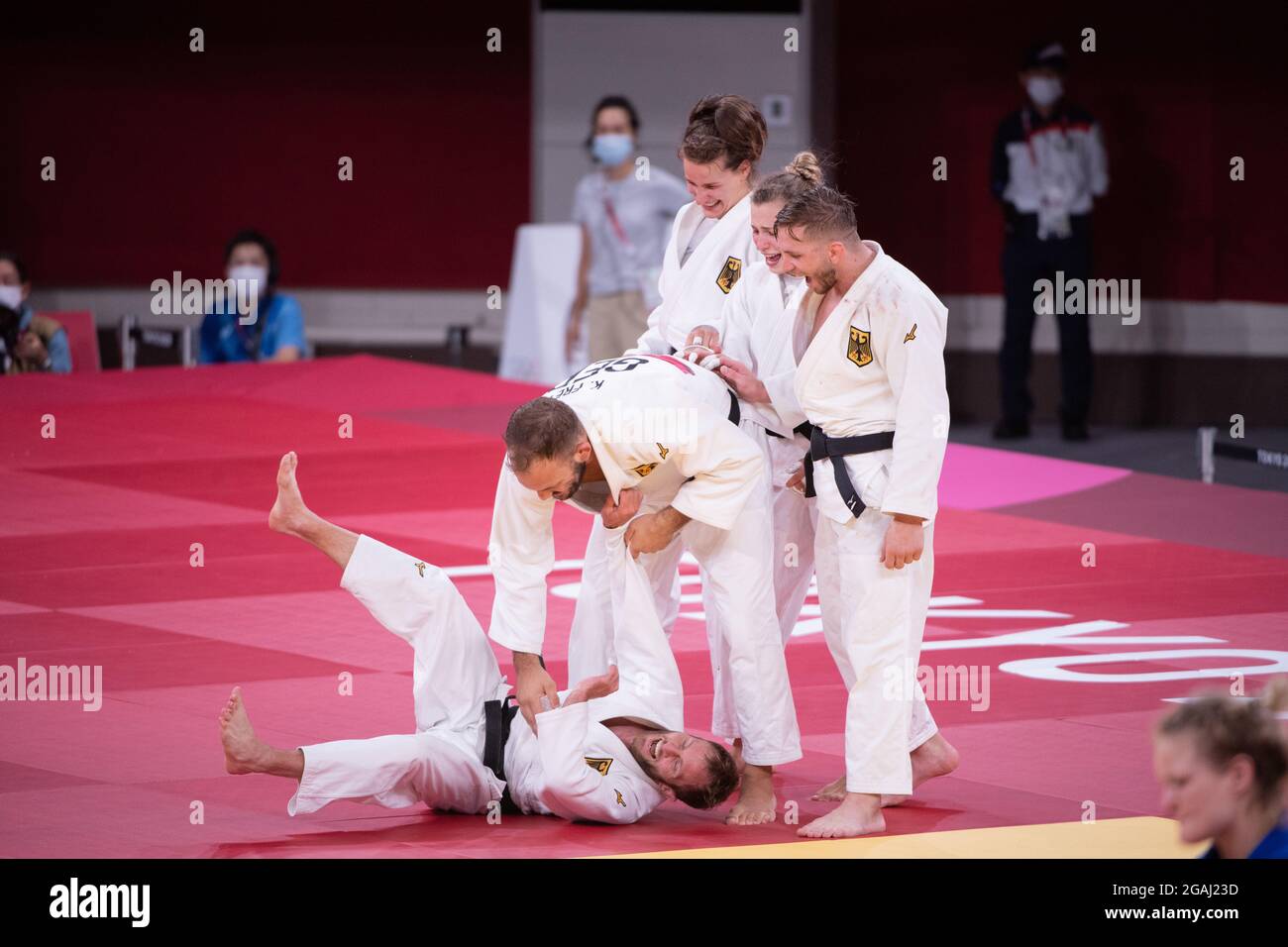 Germany team (GER) bronze medal final Judo-Mixed Team JULY 31, 2021 ...