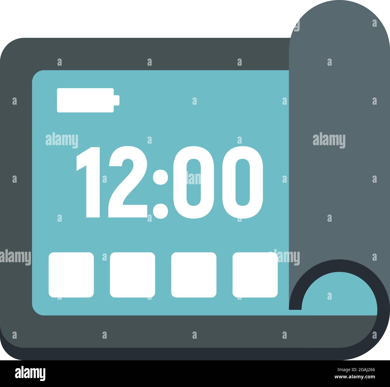 Foldable smartphone icon. Flat illustration of foldable smartphone ...