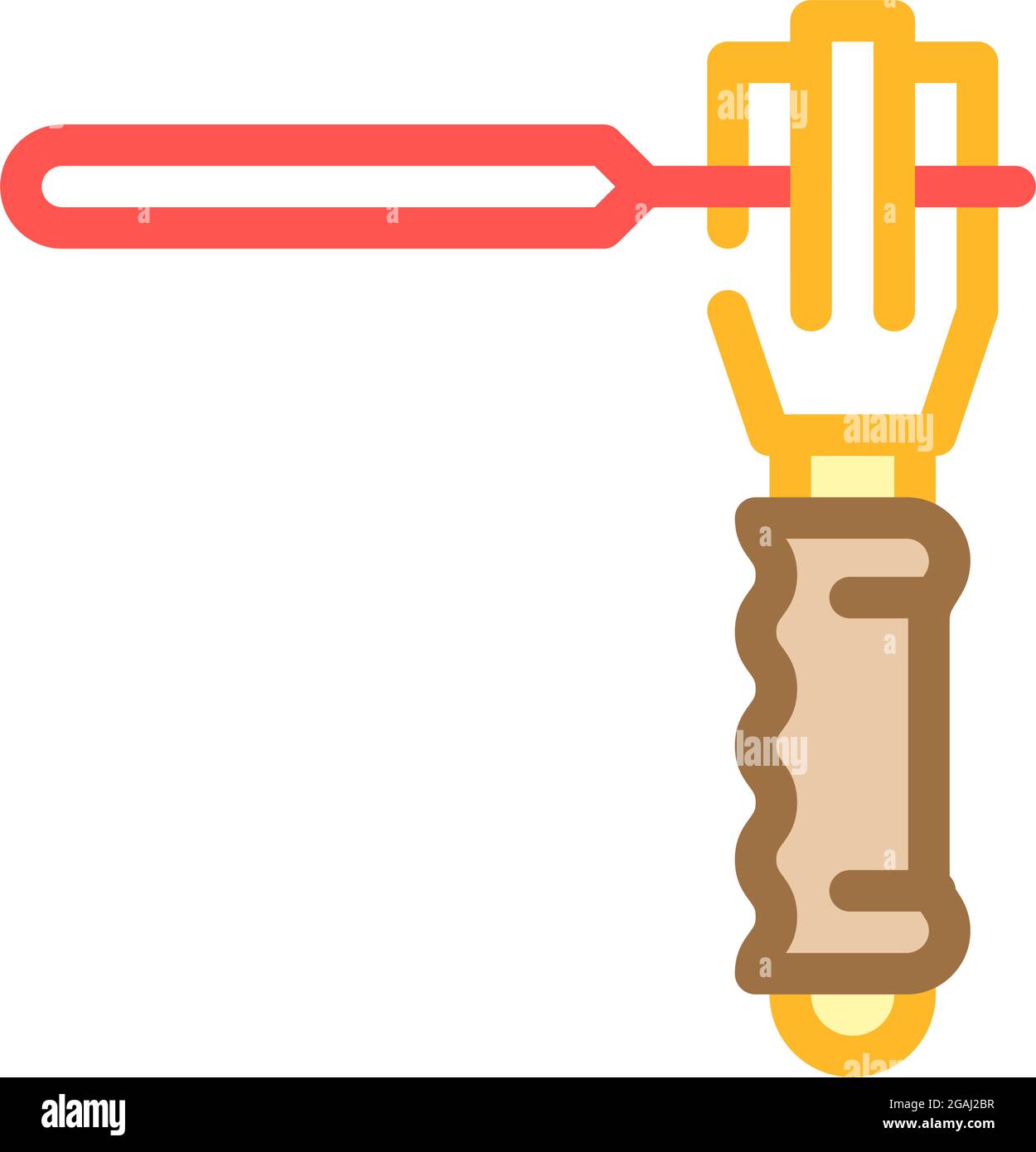 holder for electrodes color icon vector illustration Stock Vector Image ...