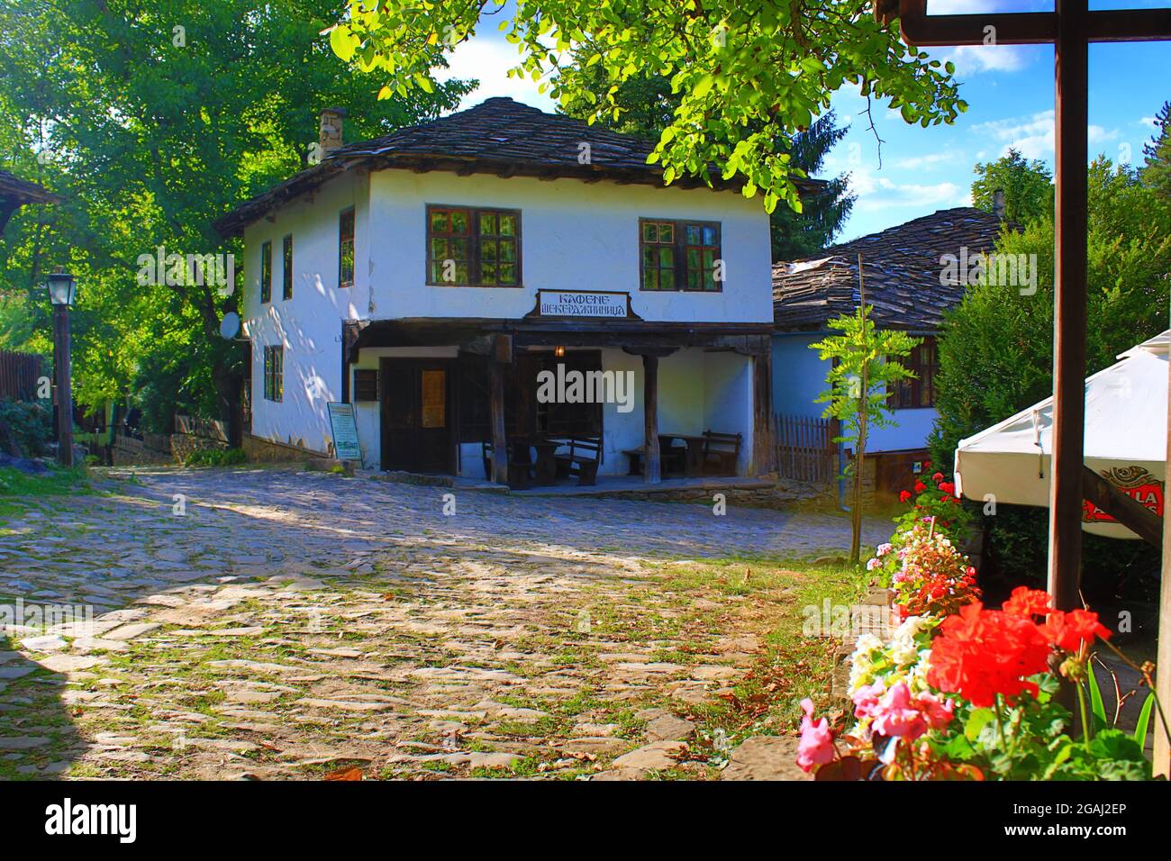 View of Bozhentsi-a village and architectural reserve in Gabrovo ...