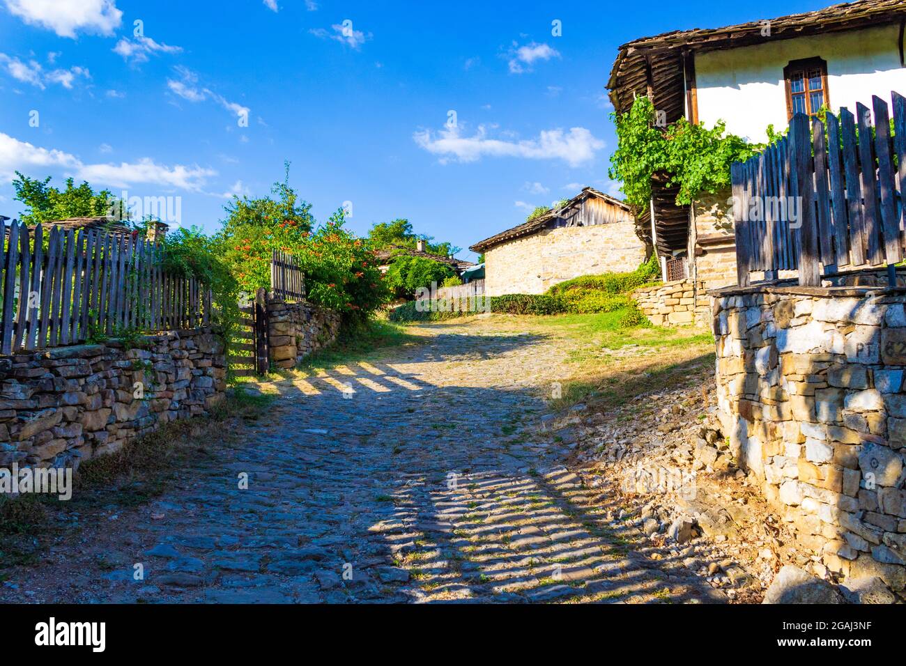View of Bozhentsi-a village and architectural reserve in Gabrovo ...