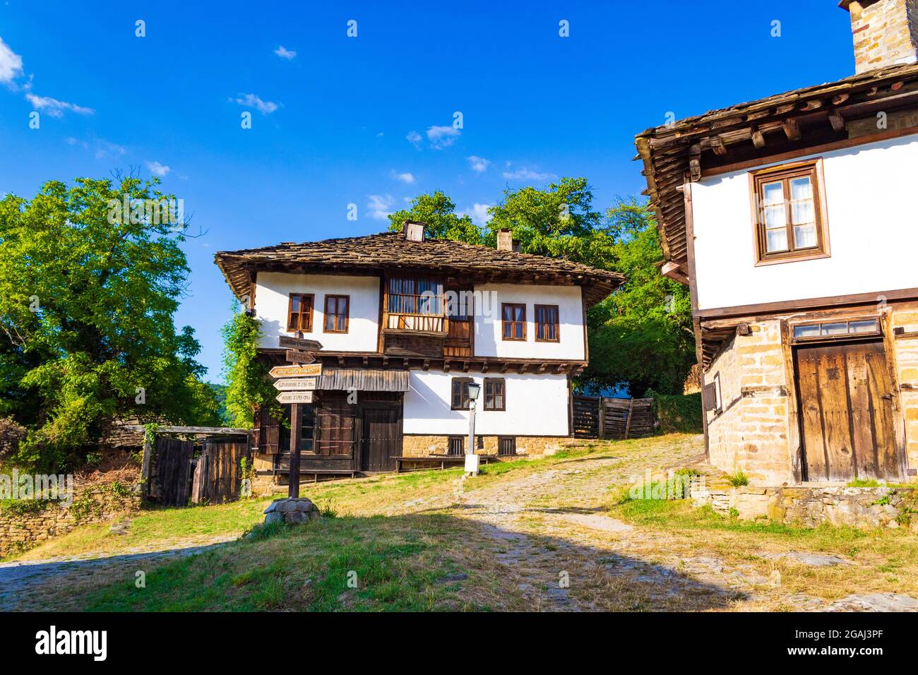 View of Bozhentsi-a village and architectural reserve in Gabrovo ...