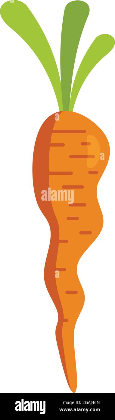 Farm carrot icon. Flat illustration of farm carrot vector icon isolated ...