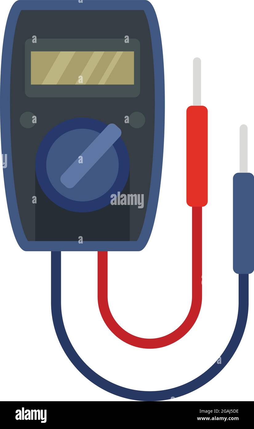 Digital multimeter icon. Flat illustration of digital multimeter vector ...
