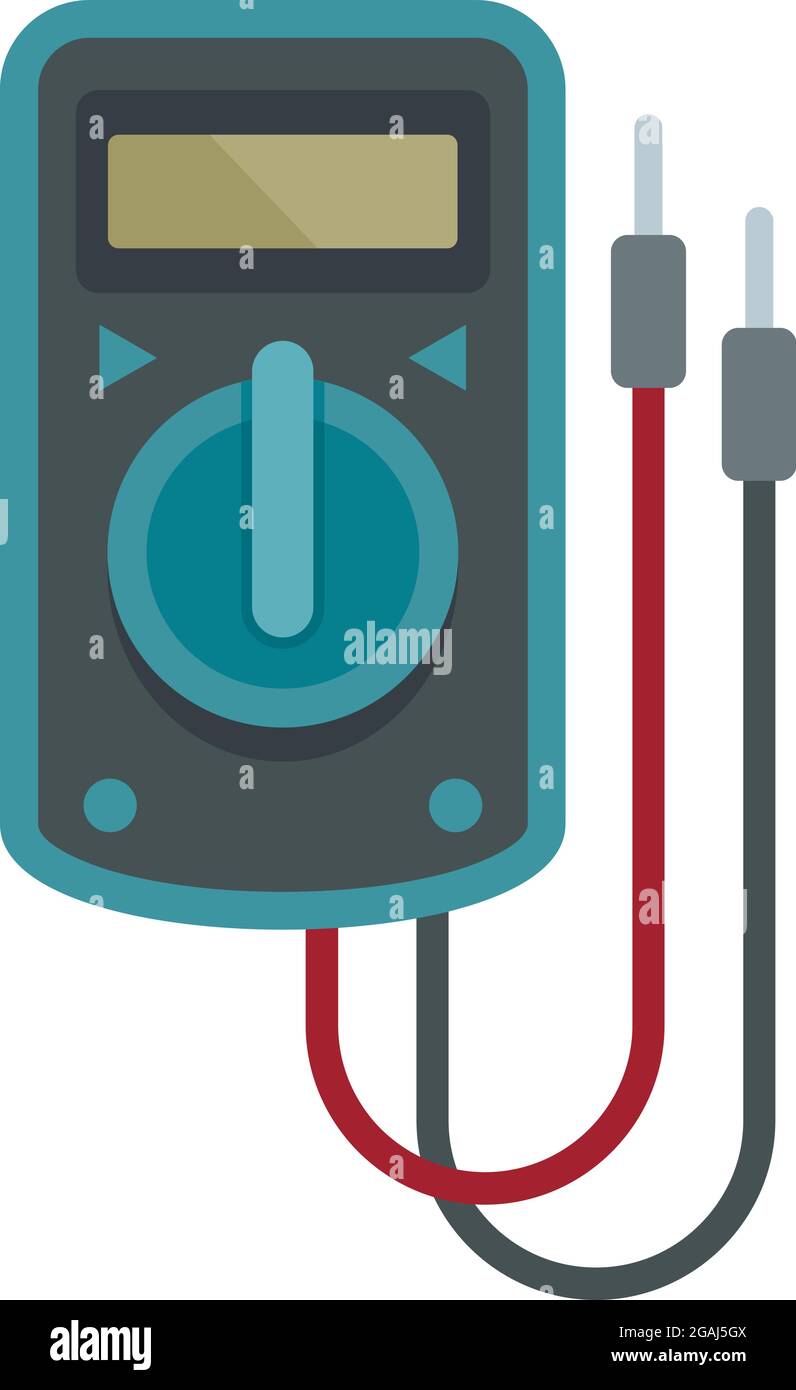 Multimeter device icon. Flat illustration of multimeter device vector ...