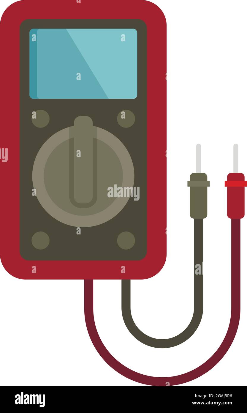 Diagnostic multimeter icon. Flat illustration of diagnostic multimeter ...