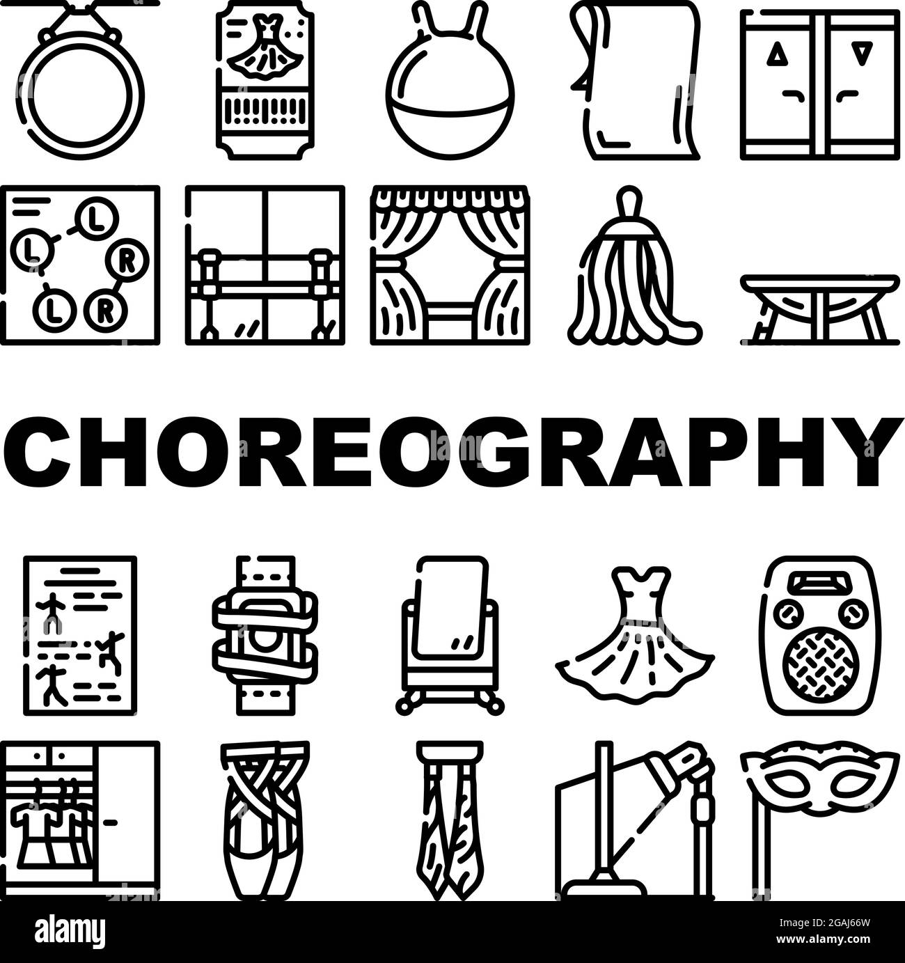Choreography dancing line Black and White Stock Photos & Images - Alamy