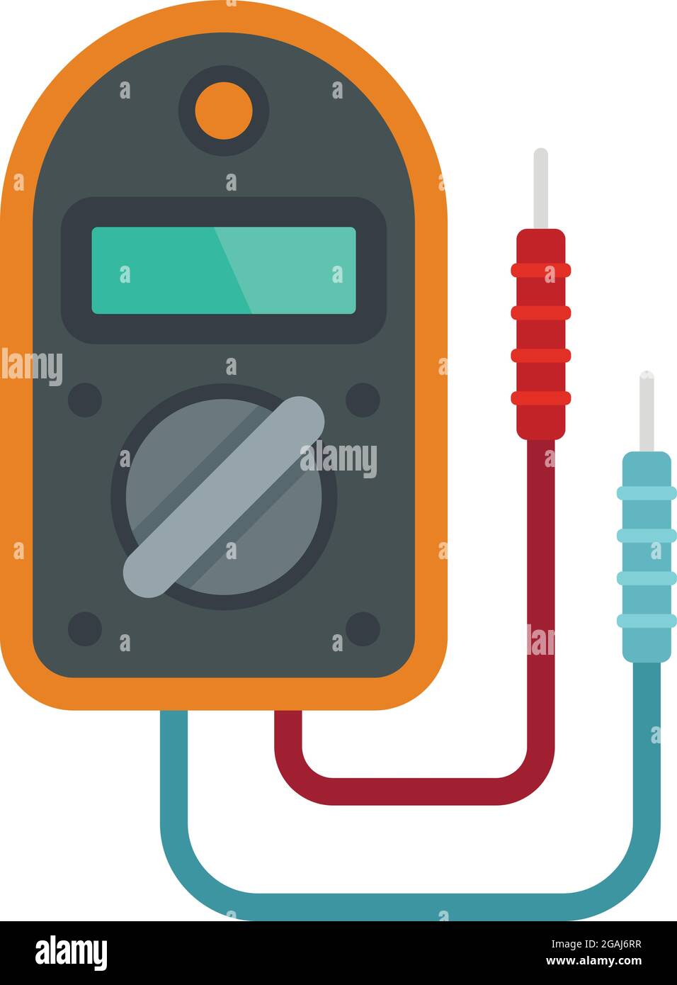 Multimeter tester icon. Flat illustration of multimeter tester vector ...