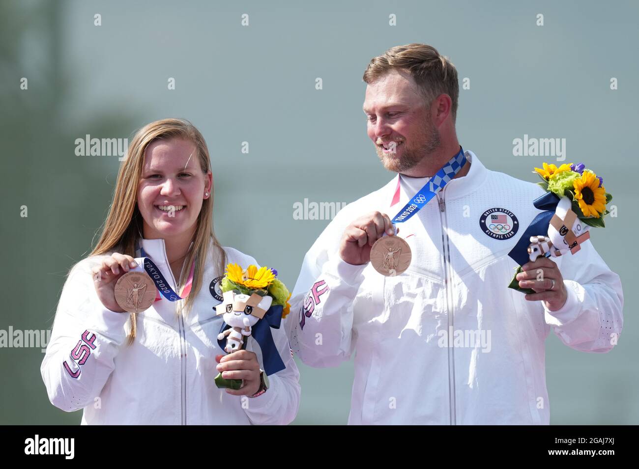 Tokyo, Japan. 31st July, 2021. Ann Madelynn Bernau (L)/Brian Burrows of ...