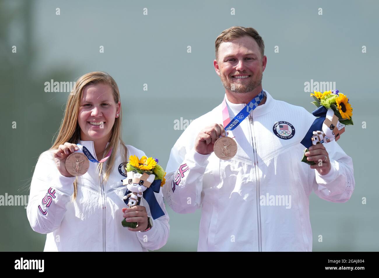 Tokyo, Japan. 31st July, 2021. Ann Madelynn Bernau (L)/Brian Burrows of ...