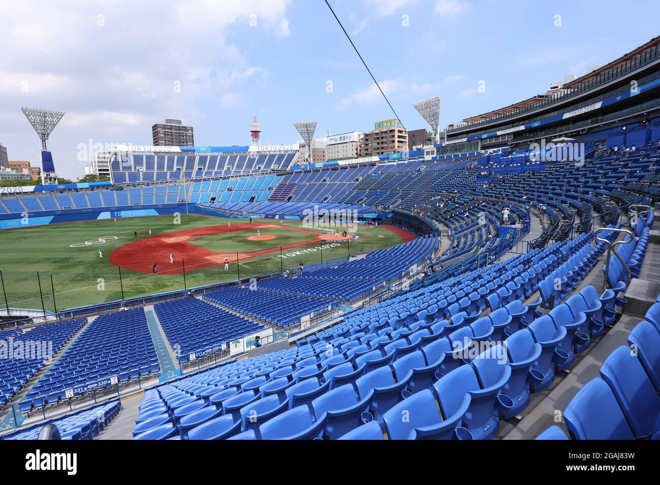 Kanagawa, Japan. 31st July, 2021. General view Baseball : Opening Round ...