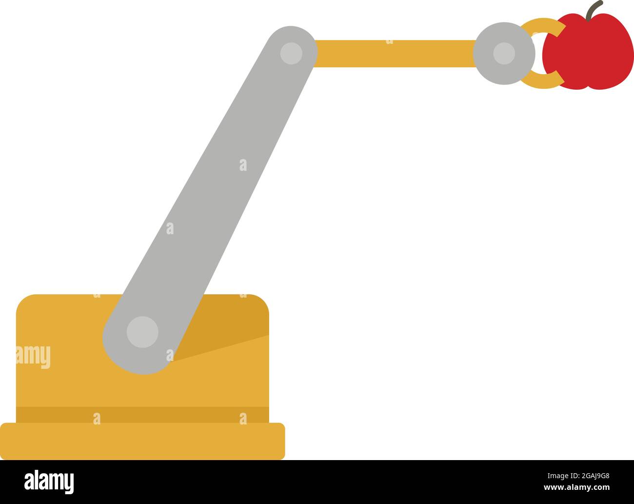 Farm robotic smart arm icon. Flat illustration of farm robotic smart ...