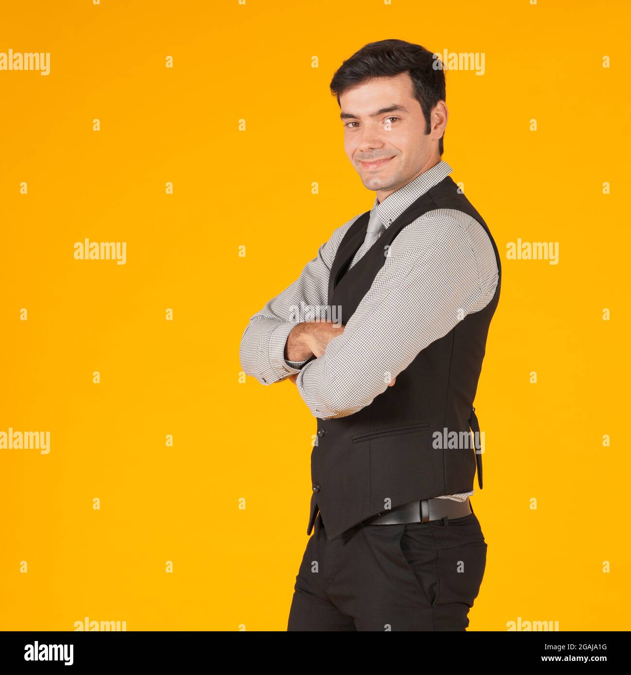 Male fold arms hi-res stock photography and images - Alamy