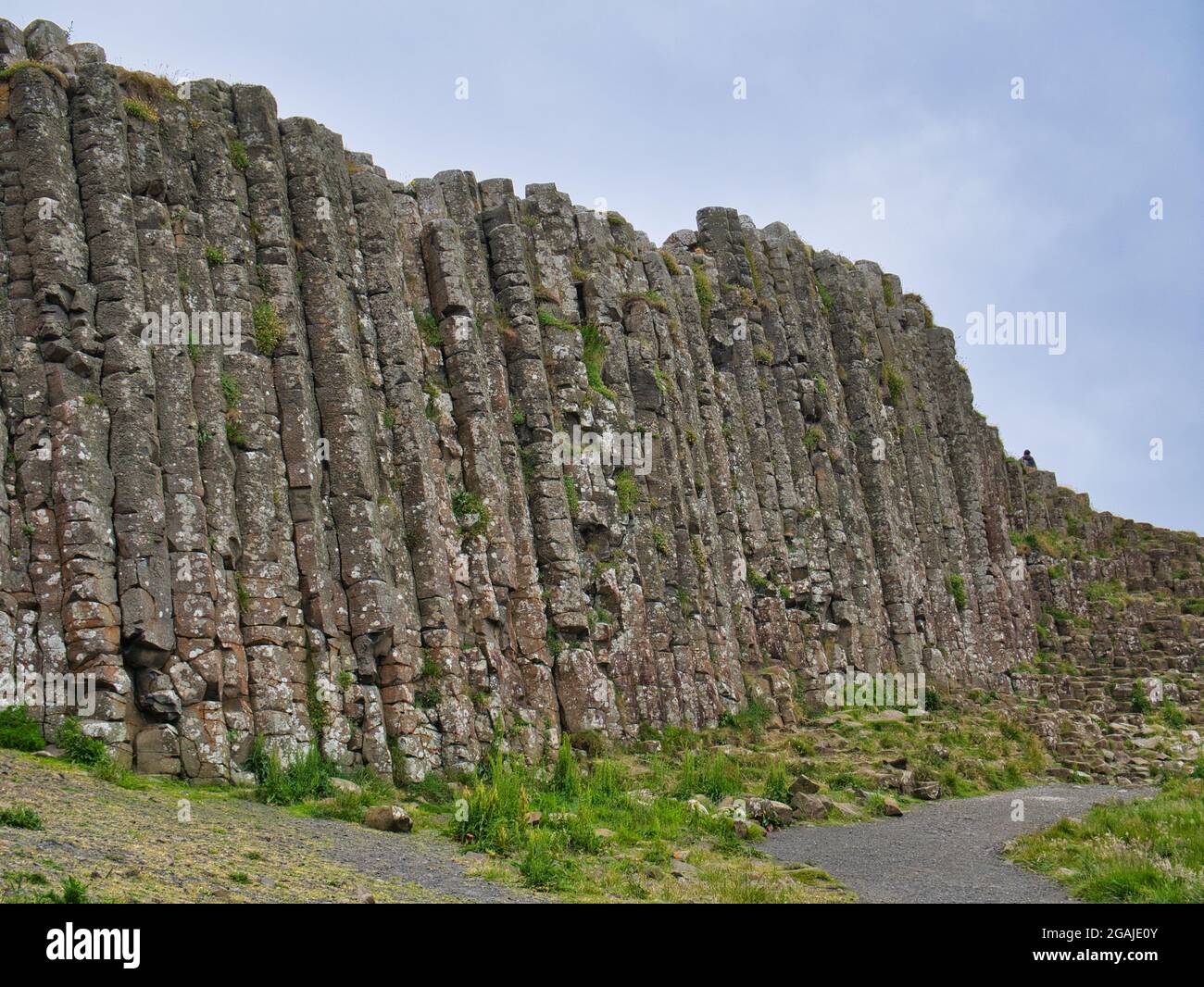 Basalt columns at Giants Causeway on the Antrim Coast, Northern Ireland ...