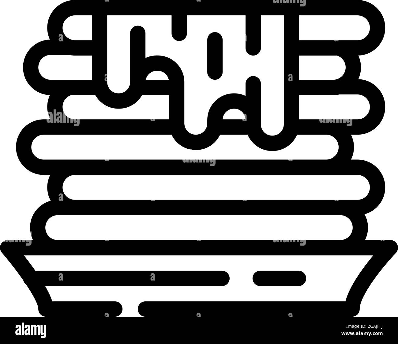 Food dessert waffles cherry Black and White Stock Photos & Images - Alamy