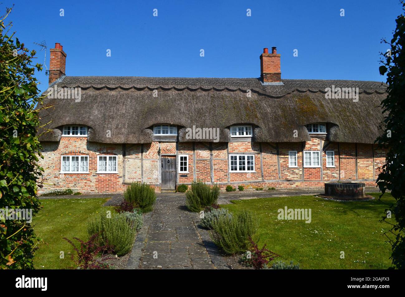 Old timbered house with beams in Bledlow, Buckinghamshire, UK Stock ...