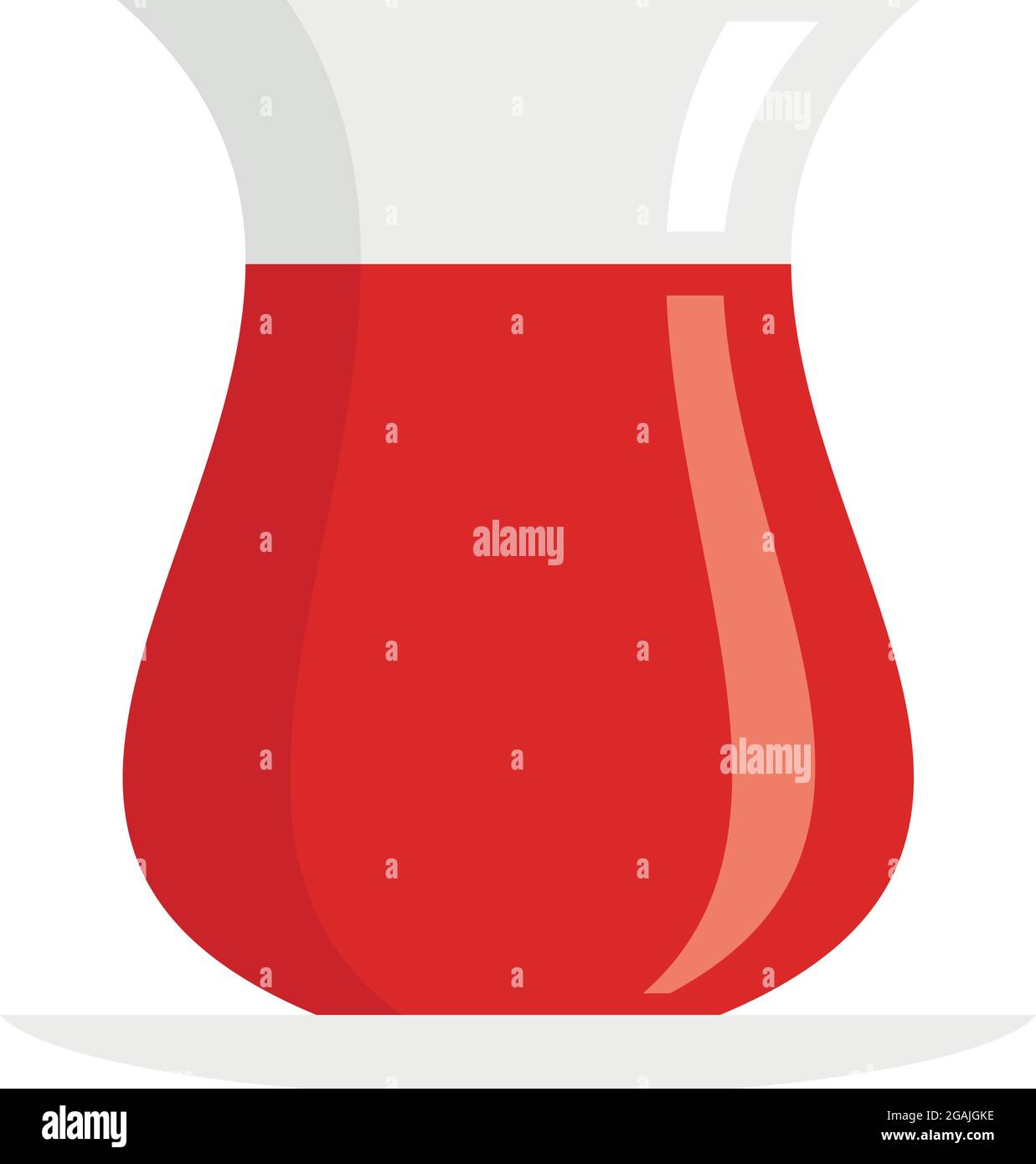 Turkish tea icon. Flat illustration of turkish tea vector icon isolated ...