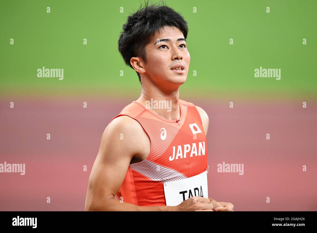 Tokyo, Japan. Credit: MATSUO. 31st July, 2021. TADA Shuhei (JPN) Athletics : Men's 100m Round 1 ...