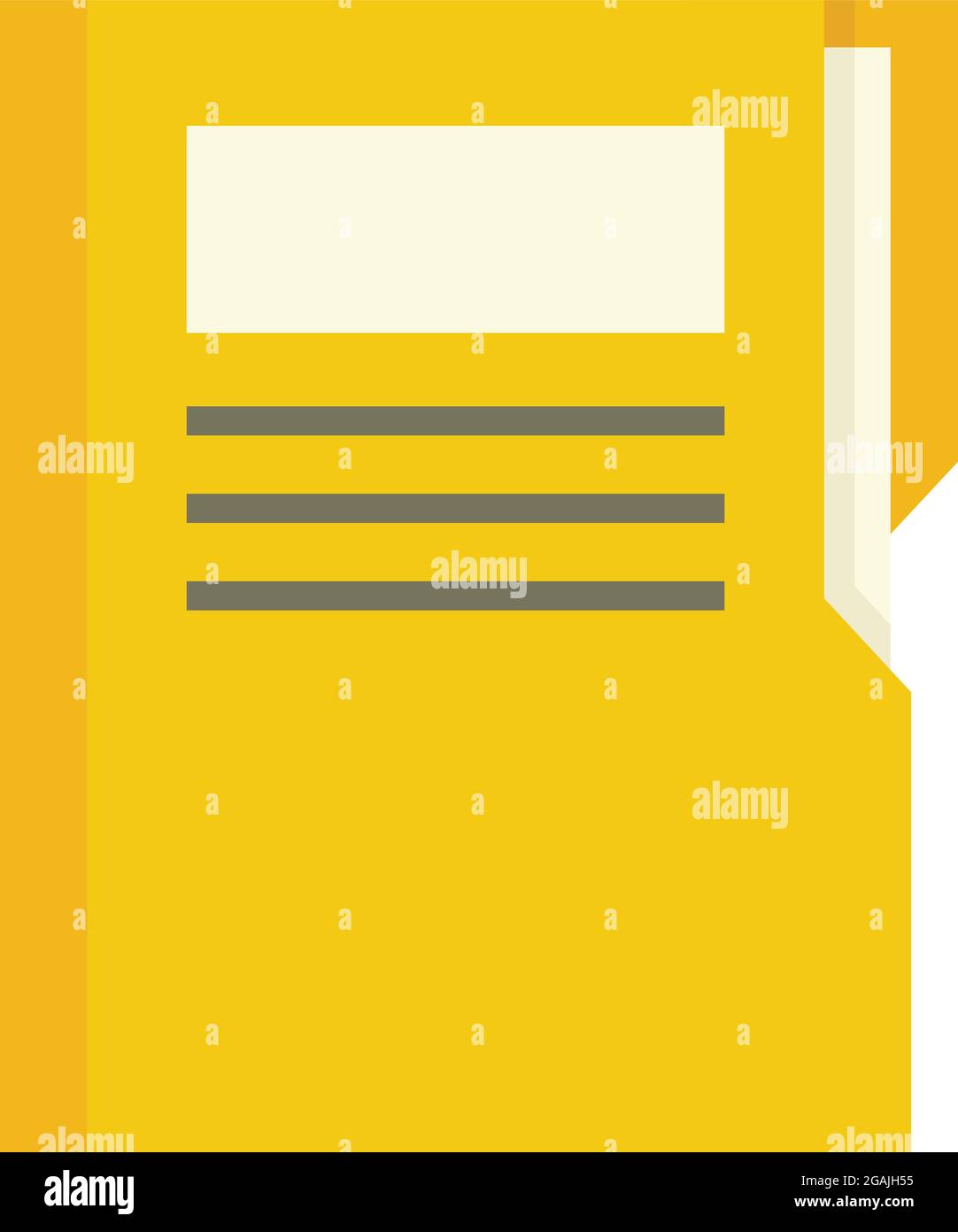 Editor folder icon. Flat illustration of editor folder vector icon isolated on white background ...