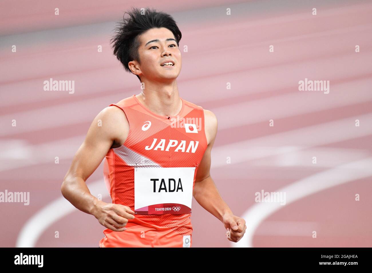 Tokyo, Japan. Credit: MATSUO. 31st July, 2021. TADA Shuhei (JPN) Athletics : Men's 100m Round 1 ...