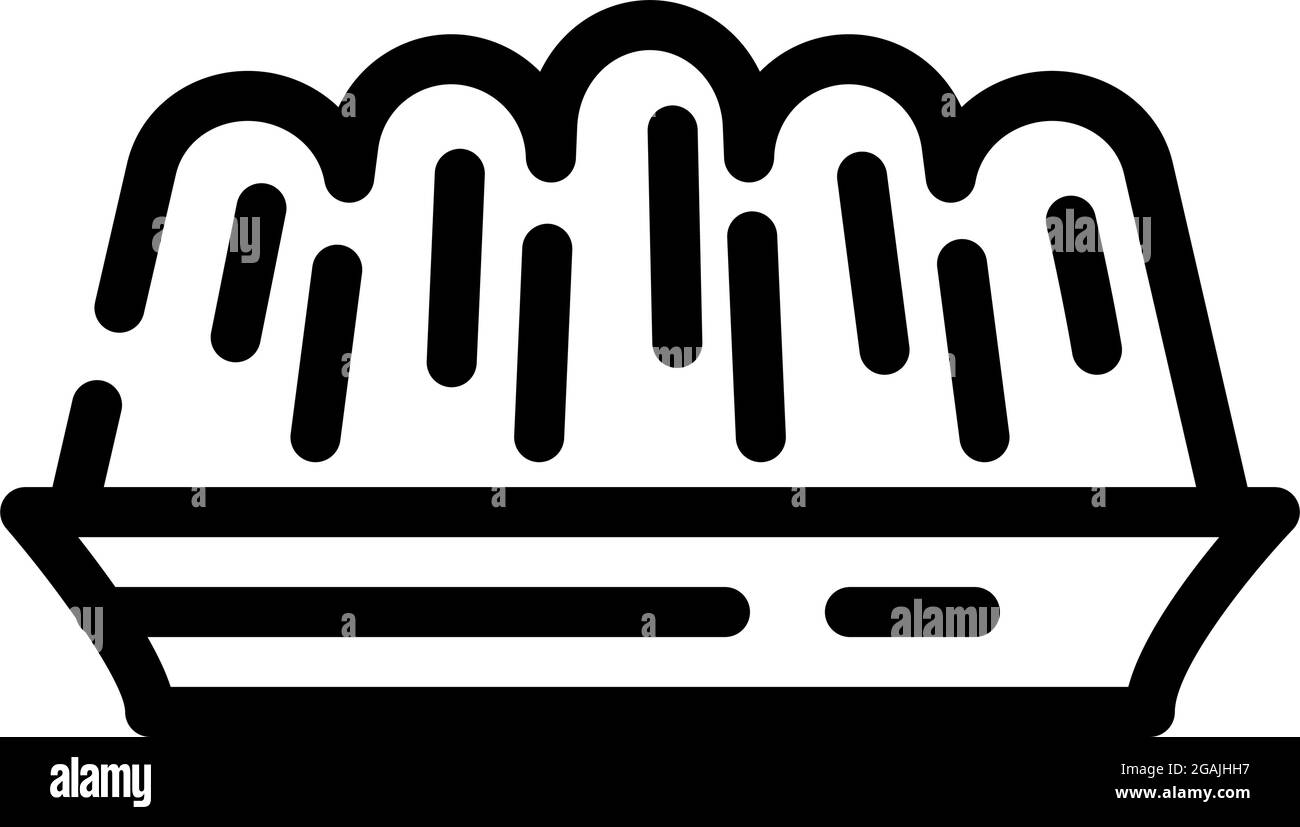 jelly dessert line icon vector illustration Stock Vector Image & Art ...