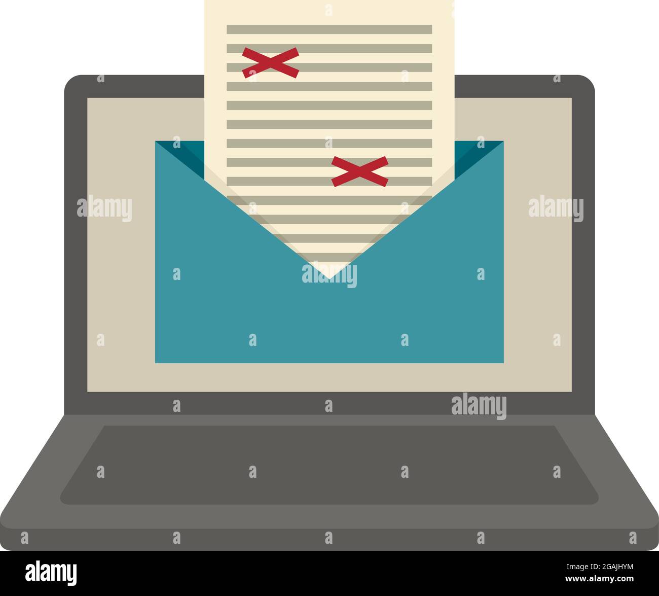 Mail editor icon. Flat illustration of mail editor vector icon isolated ...