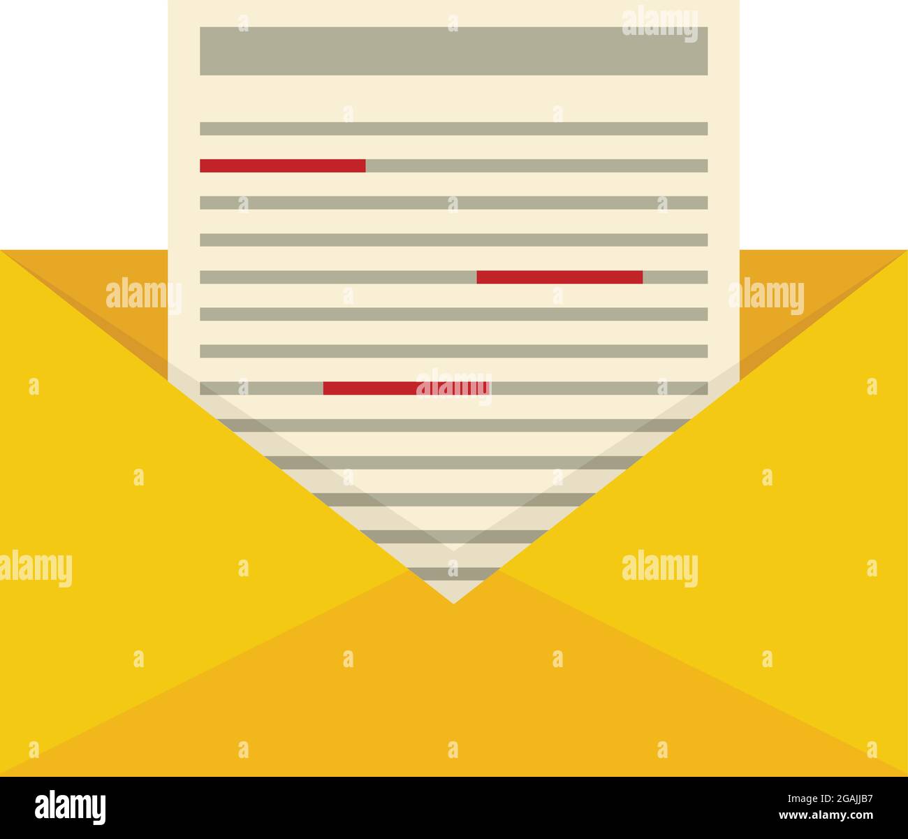 Office mail editor icon. Flat illustration of office mail editor vector ...