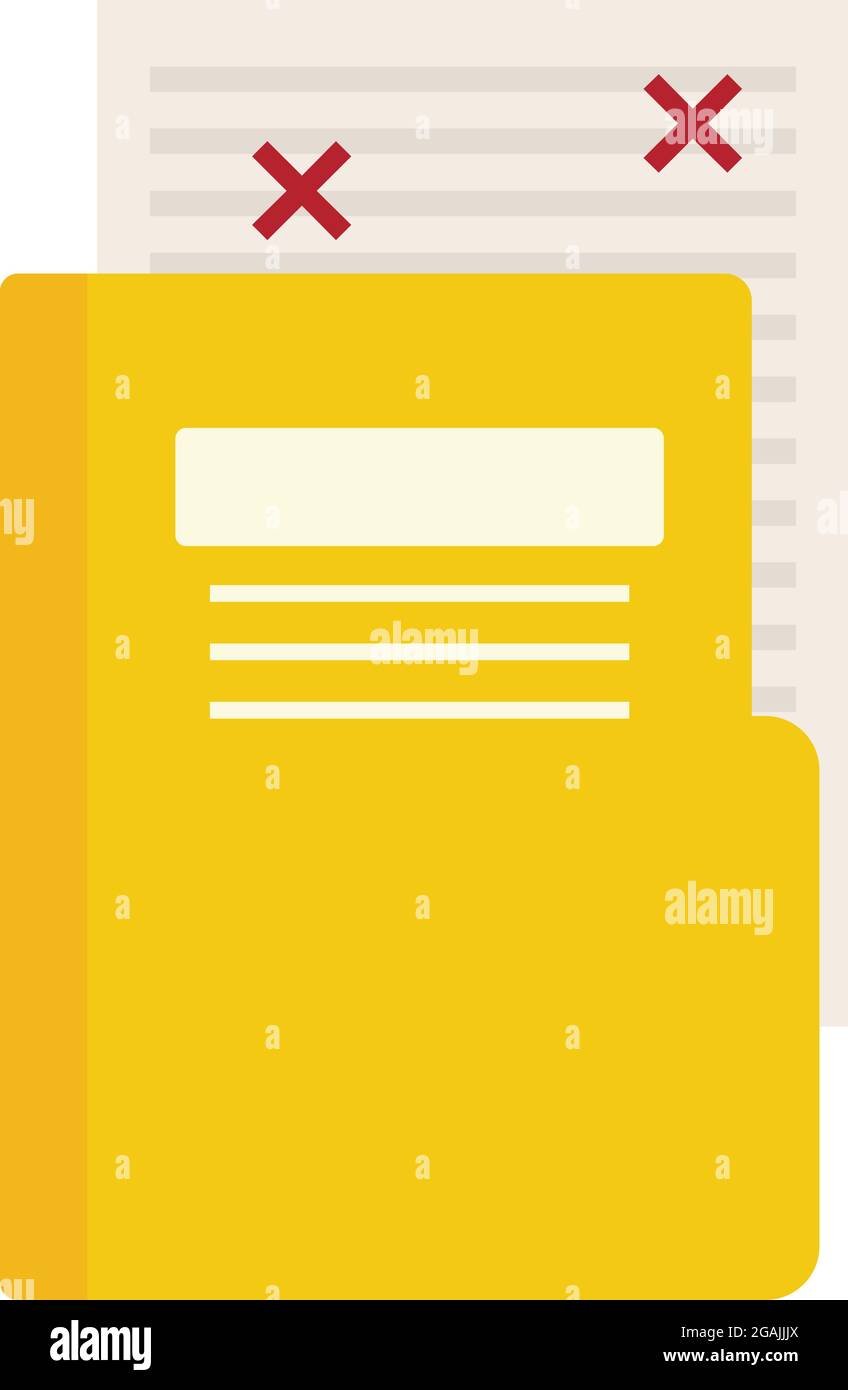 Blog folder edit icon. Flat illustration of blog folder edit vector ...