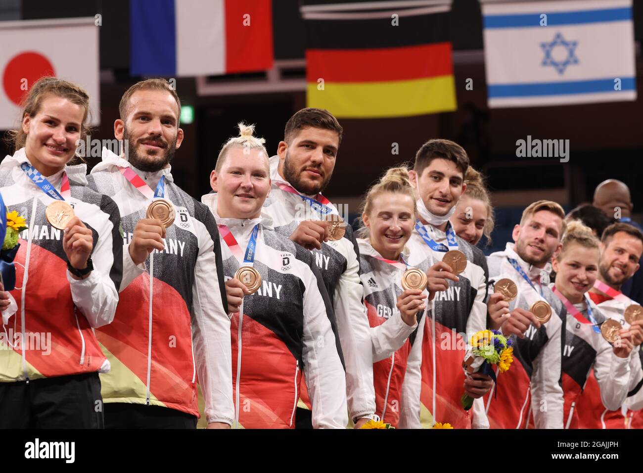 Tokio, Japan. 31st July, 2021. Judo: Olympia, preliminaries, team ...