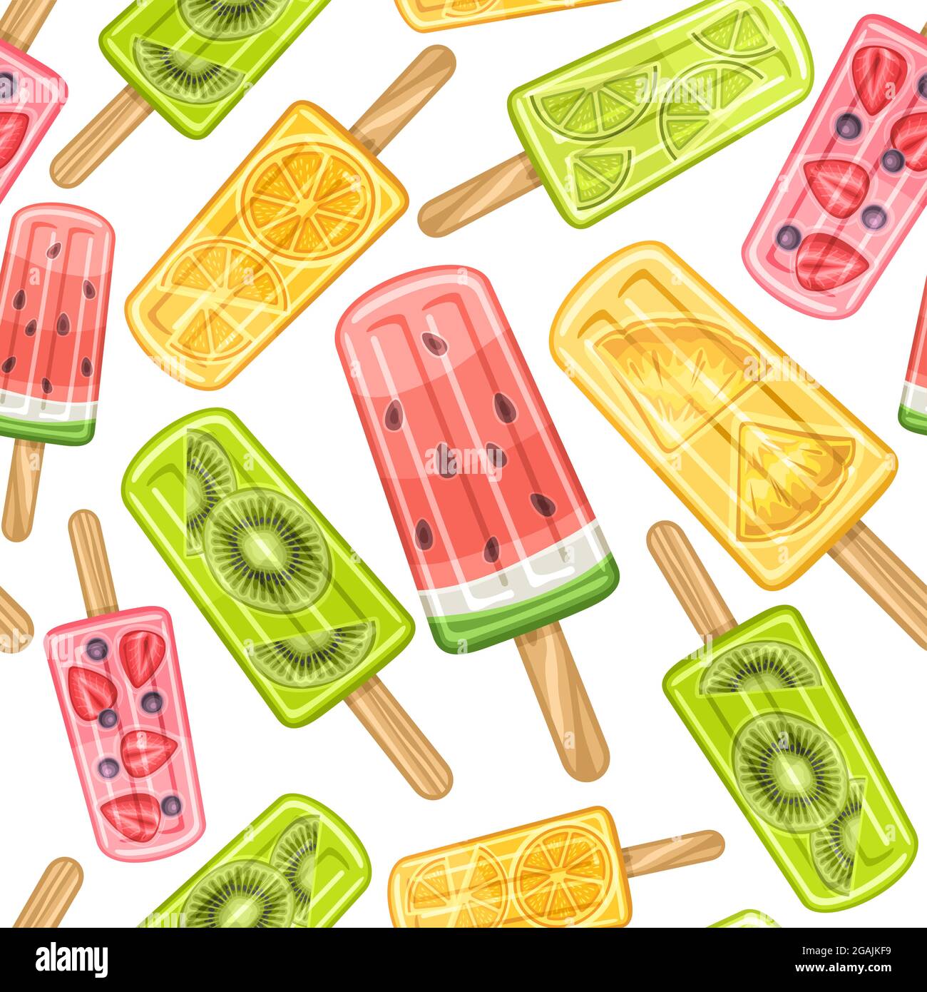 Textile popsicle pattern Stock Vector Images - Alamy