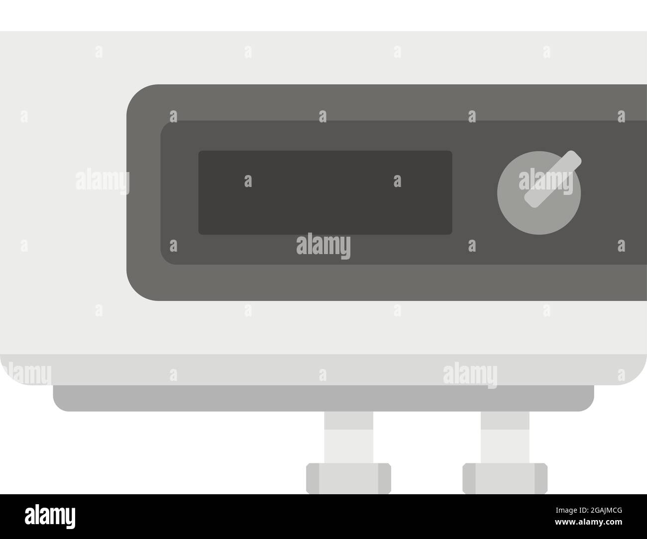Electric boiler icon. Flat illustration of electric boiler vector icon ...