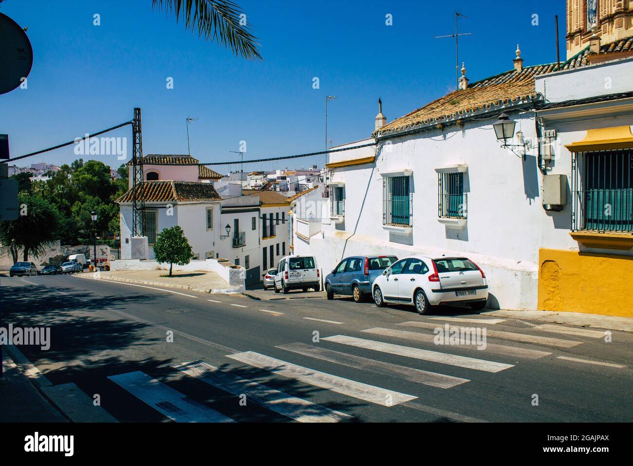 Carmona Spain July 30, 2021 Urban landscape of Carmona called The ...