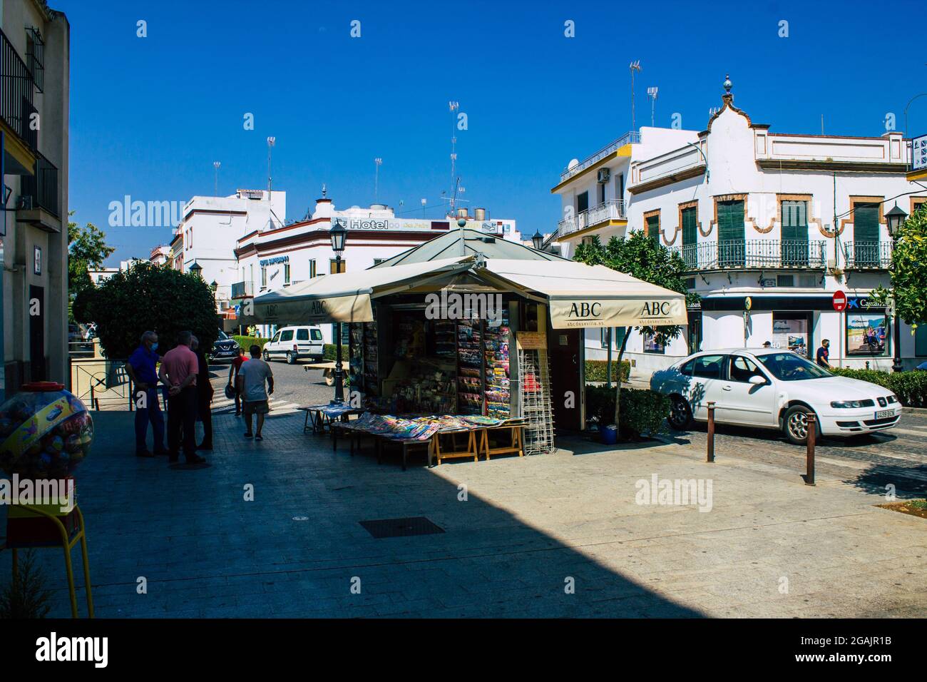 Carmona Spain July 30, 2021 Urban landscape of Carmona called The ...