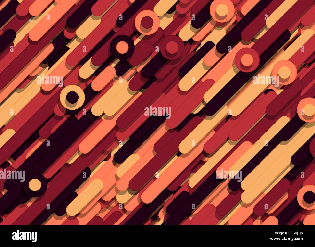 Abstract Geometrical generative computational art illustration Stock ...