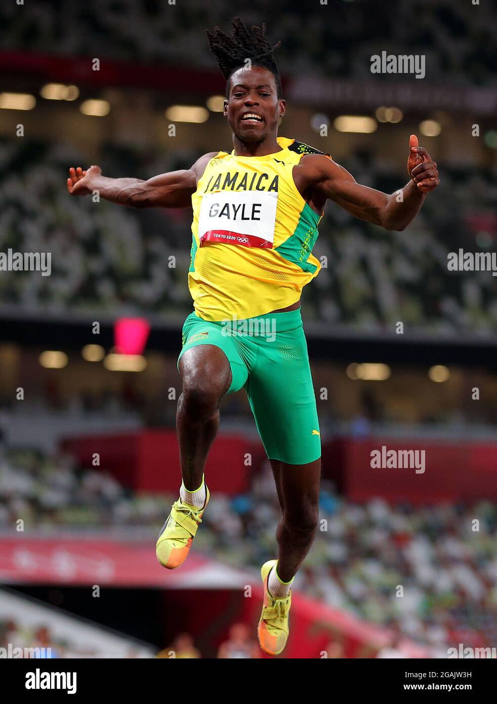 Tokyo, Japan. 31st July, 2021. Tajay Gayle of Jamaica competes during ...