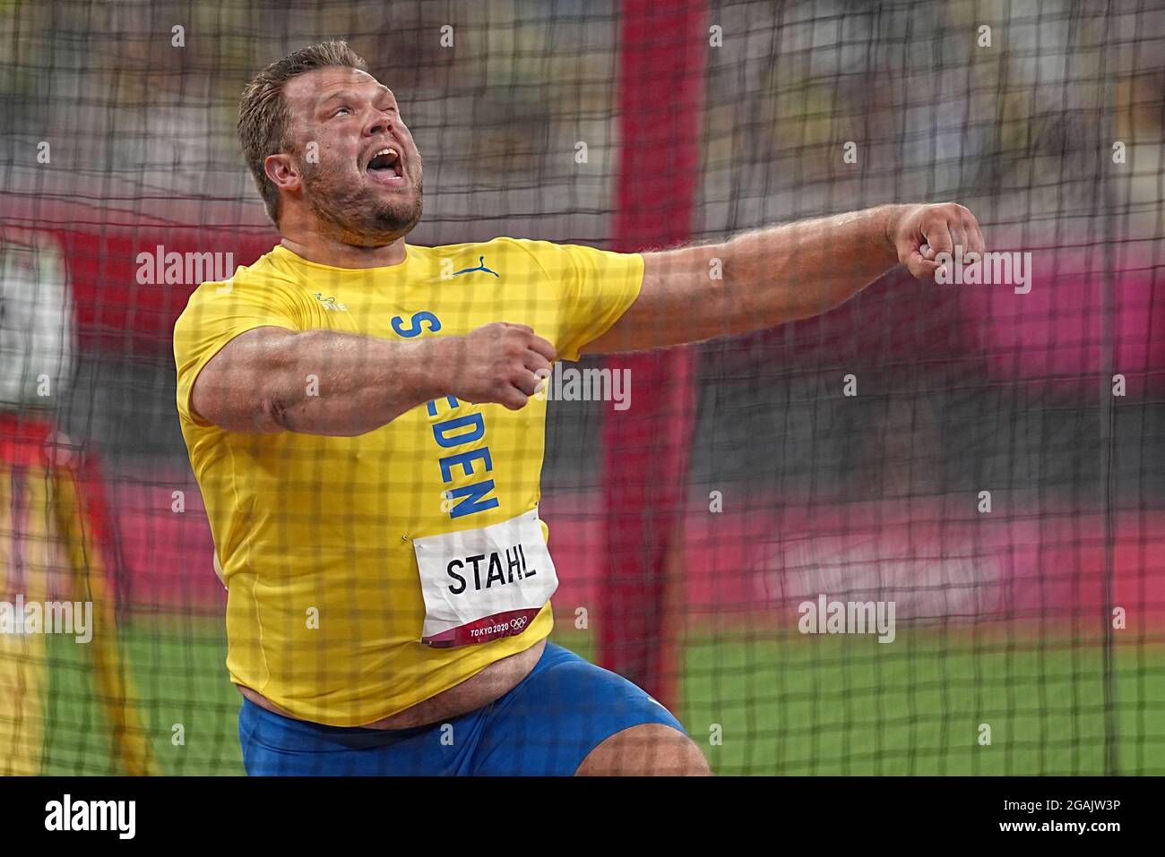 Tokyo, Japan. 31st July, 2021. Athletics: Olympics, discus throw, men ...