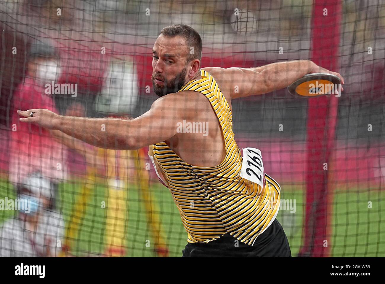 Tokyo, Japan. 31st July, 2021. Athletics: Olympics, discus throw, men ...