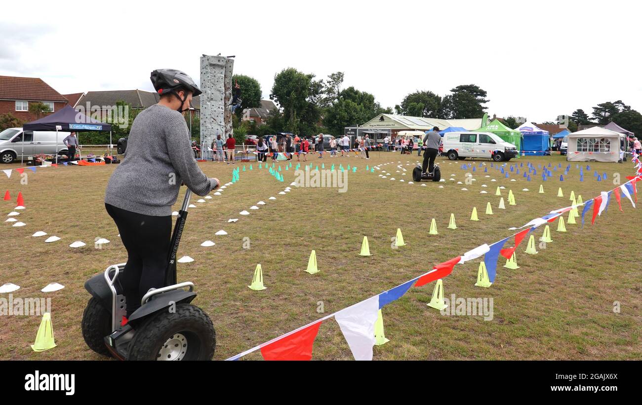 Kesgrave, Suffolk - 31 July 2021; Fun Day at Millennium Field. Segway ...