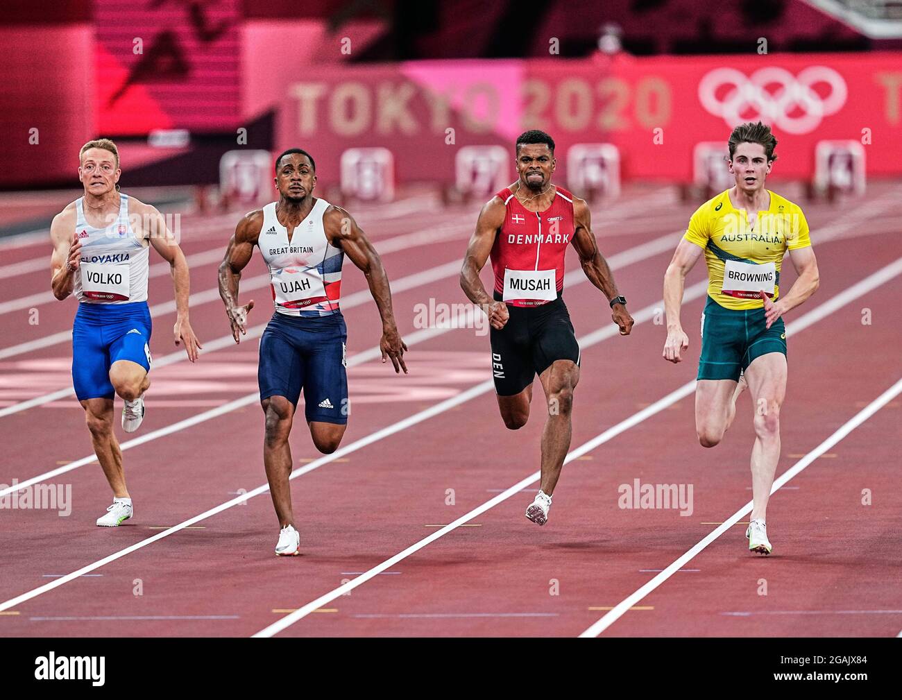 July 31, 2021: Kojo Musah during 100 meter for men at the Tokyo ...