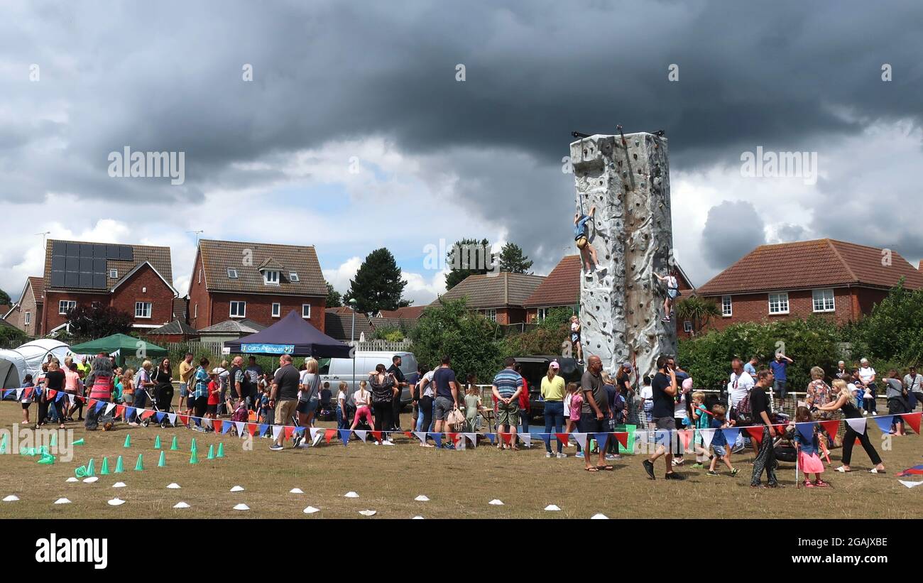 Kesgrave, Suffolk - 31 July 2021; Fun Day at Millennium Field. Rock ...