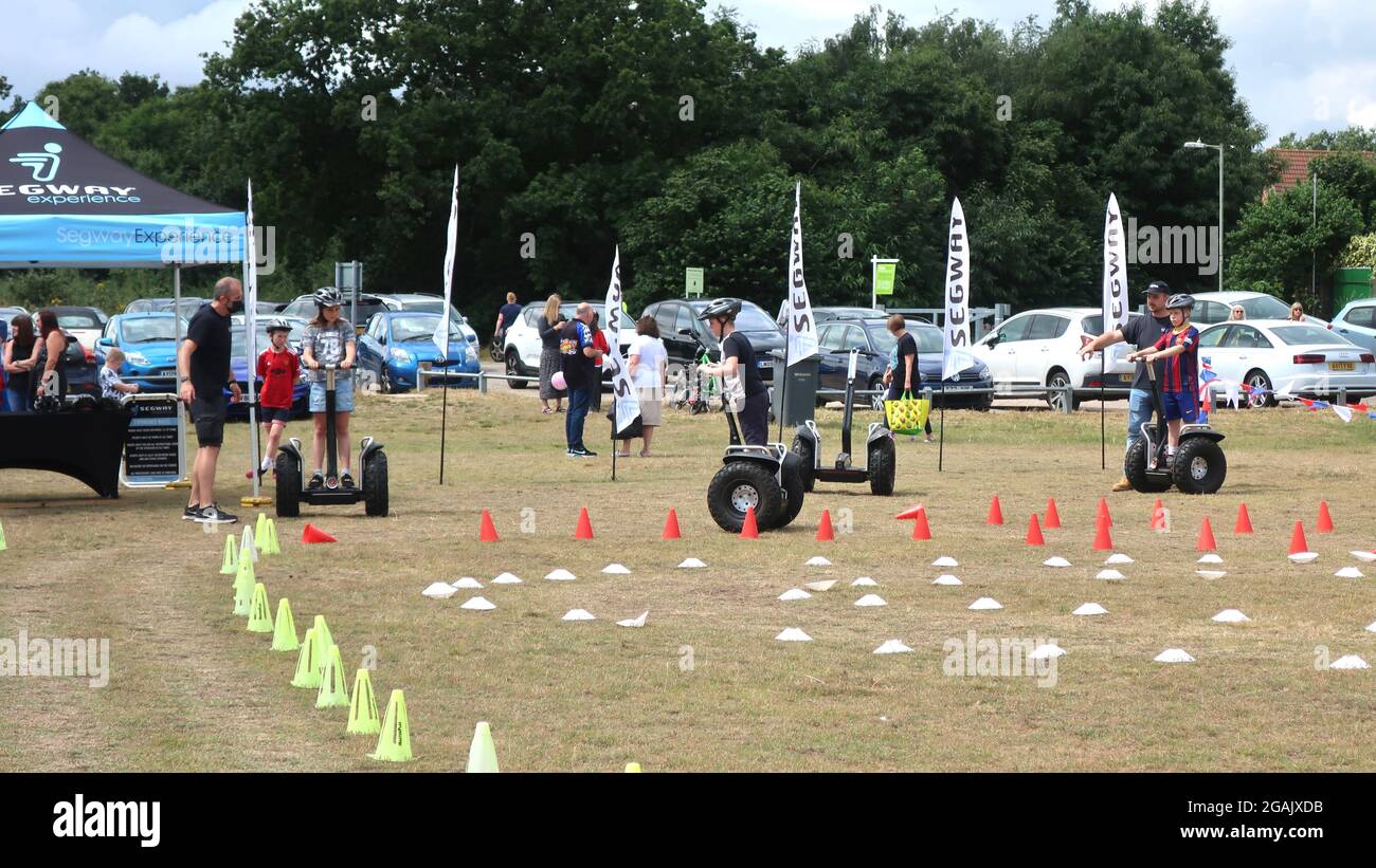 Kesgrave, Suffolk - 31 July 2021; Fun Day at Millennium Field. Segway ...