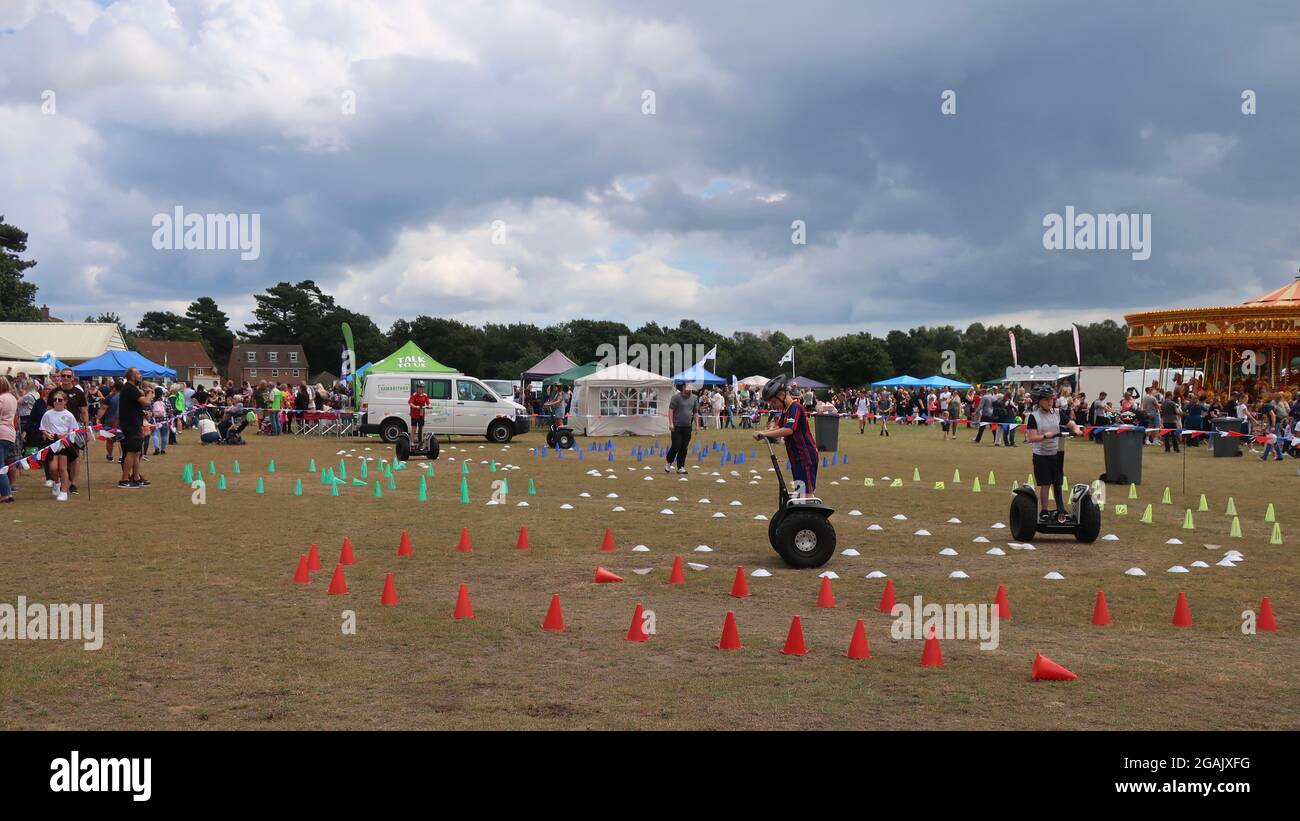 Kesgrave, Suffolk - 31 July 2021; Fun Day at Millennium Field. Segway ...